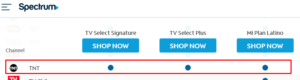 What Channel is TNT on Spectrum TV – CableUser